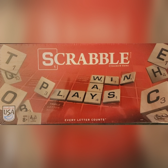 Hasbro | Games | Nwt Make Offer Hasbro Scrabble Game With Wooden ...